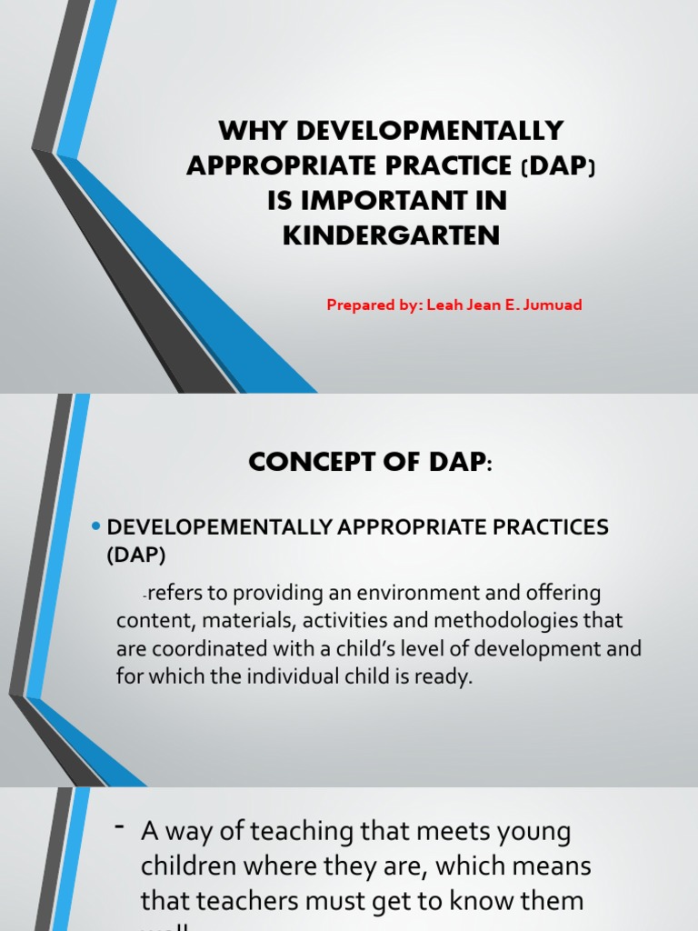 Why Developmentally Appropriate Practice Dap Is Important In