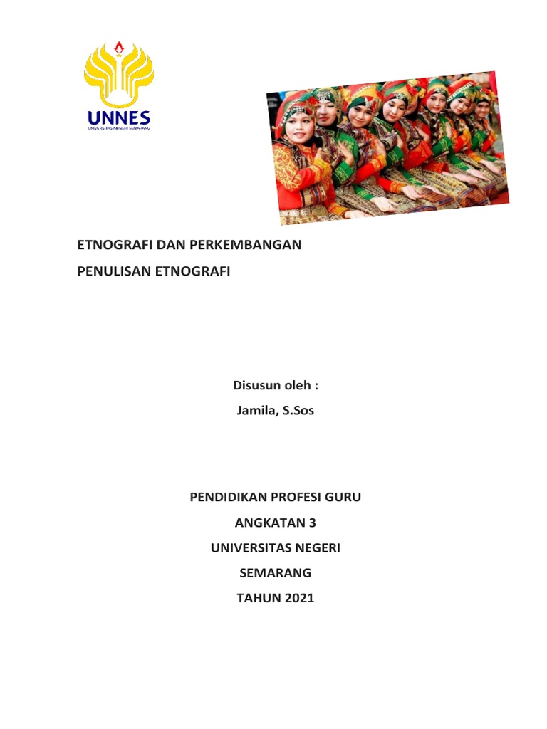Etnografi Dan Perkembangan | PDF