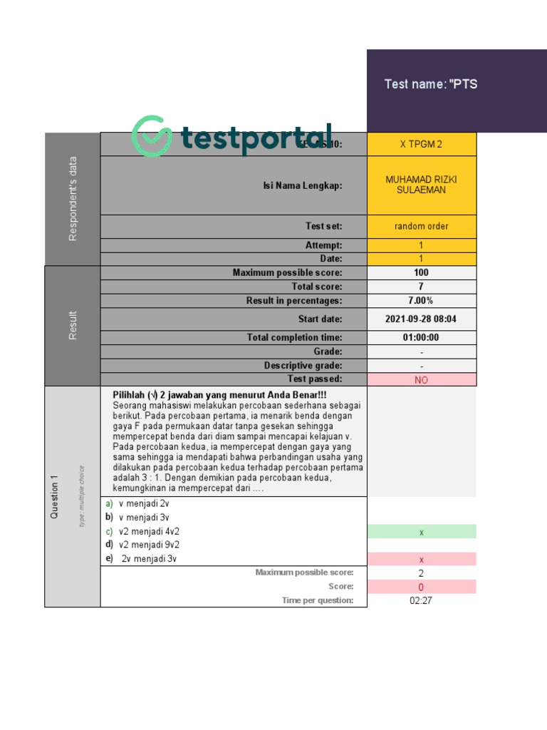 PTS 10 TPGM 2 2021 | PDF
