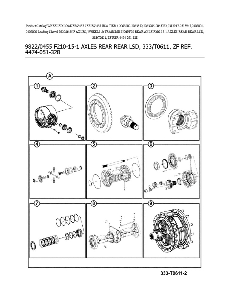 Rear LSD axle assembly for wheeled loaders | PDF