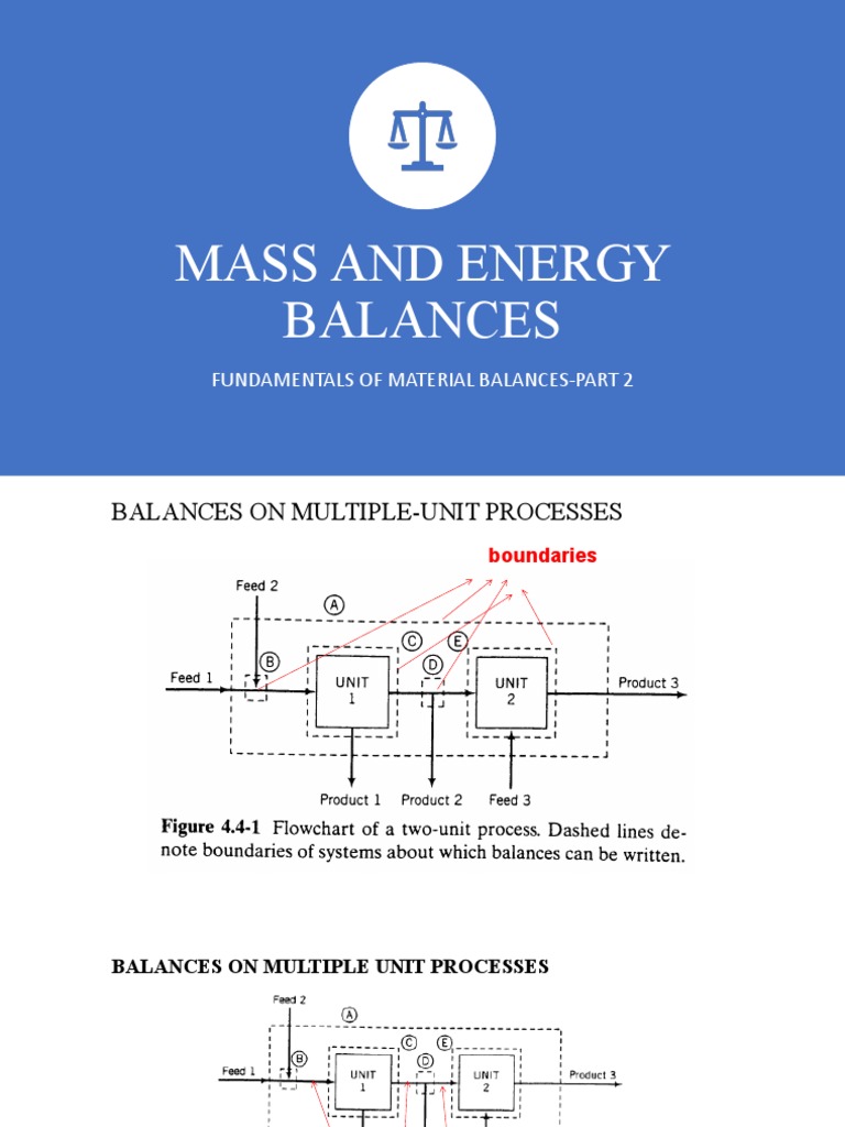 Mass and Energy Balances: Fundamentals of Material Balances-Part 2 | PDF