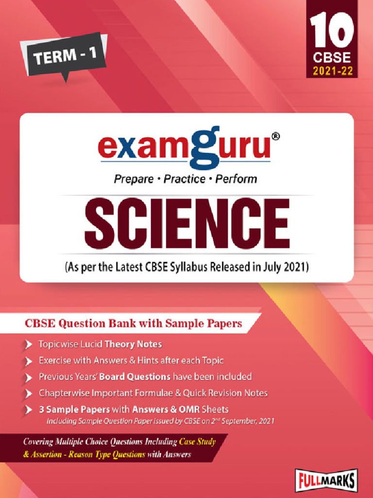 Examguru Class 10 Term 1 Science Question Bank | PDF