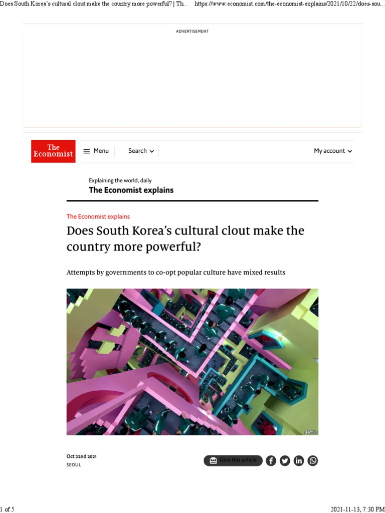 Does South Korea's Cultural Clout Make The Country More Powerful The ...