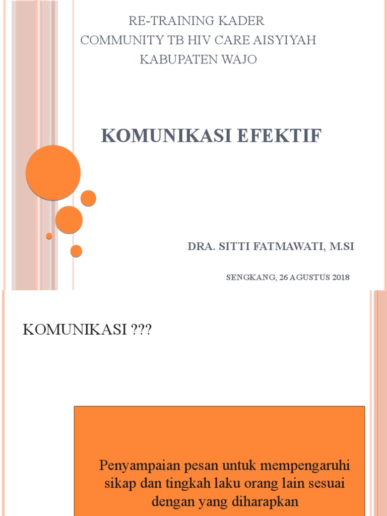 Komunikasi Efektif Kader Posyandu | PDF | Karier & Perkembangan | Pengembangan Diri