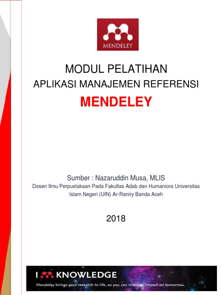Tutorial Mendeley | PDF | Karier & Perkembangan | Komputer