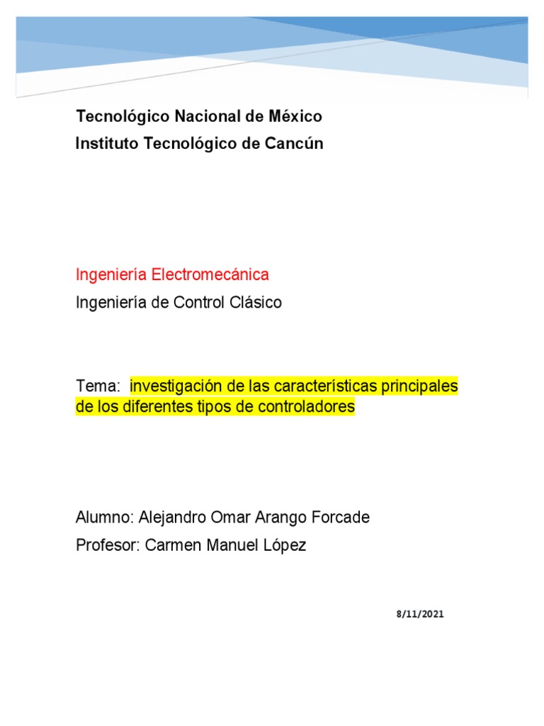 Tipos y Características de Controladores | PDF | Hardware de la ...