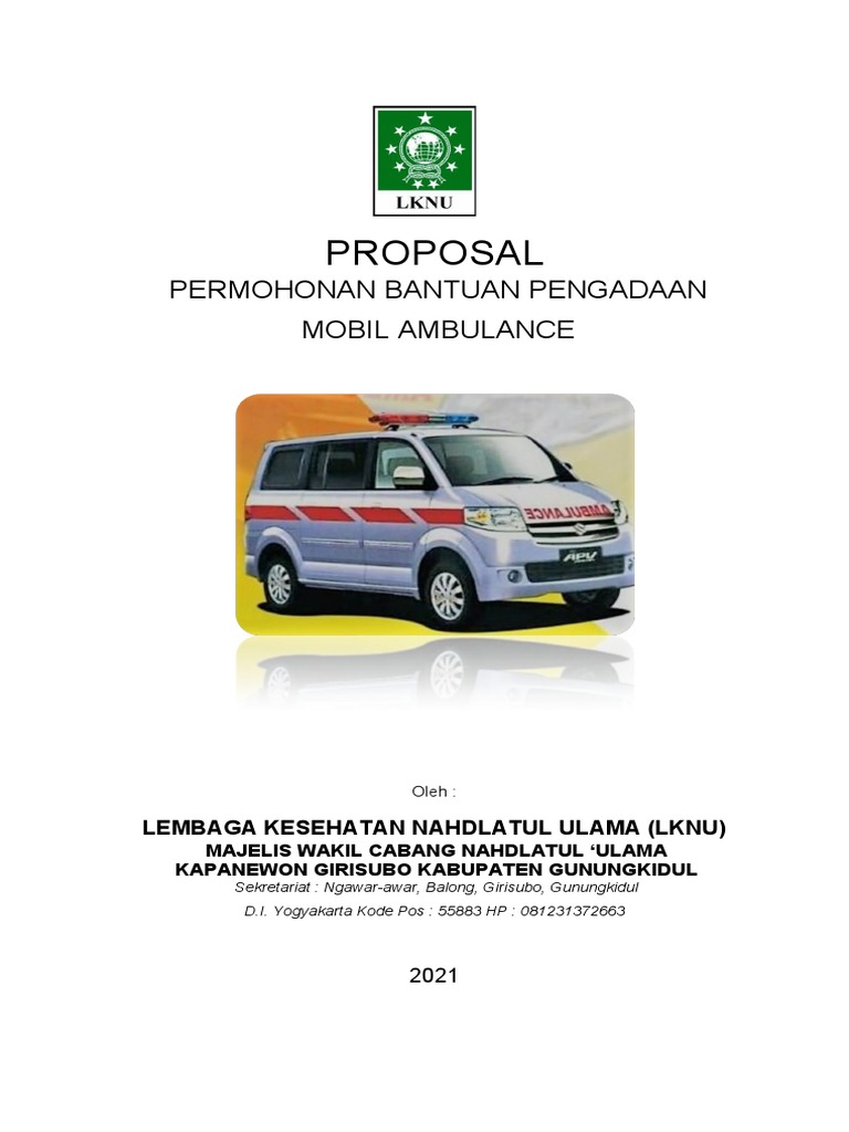 Proposal Ambulan LKNU Word | PDF