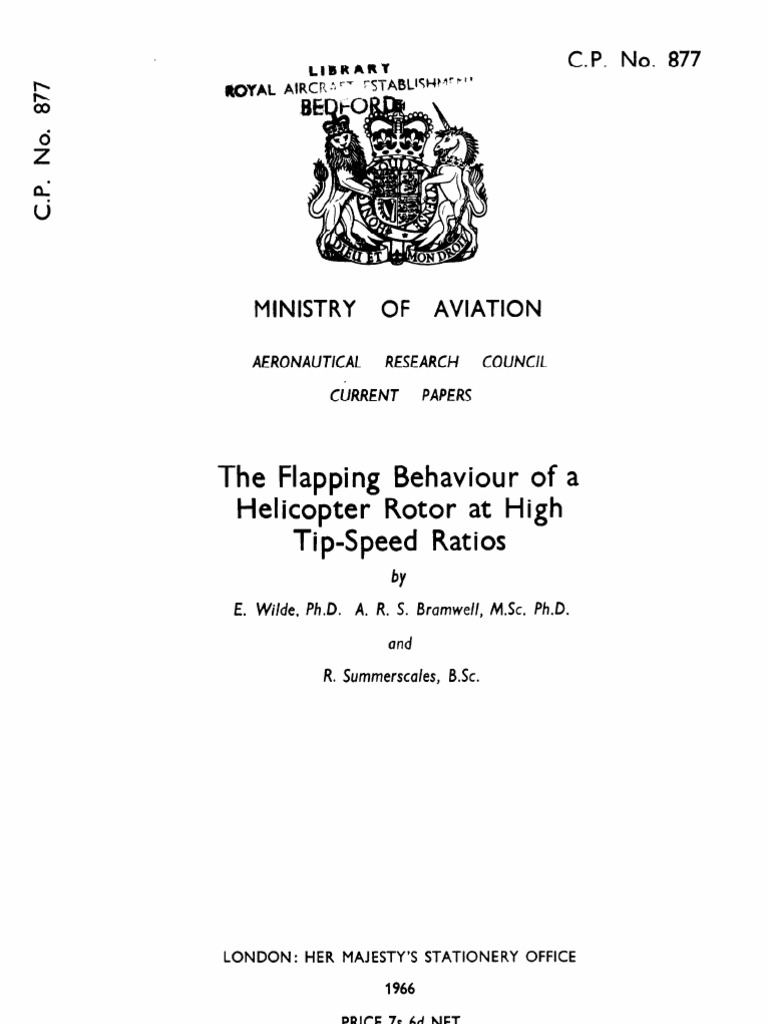 Helicopter Rotor Flapping Analysis | PDF | Helicopter Rotor | Flap ...