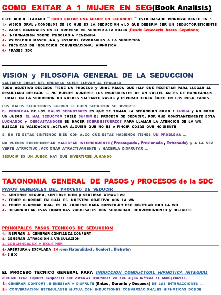 Como Exitar Una Mujer en Segundos (Analisis DONE) | PDF | Masturbación ...