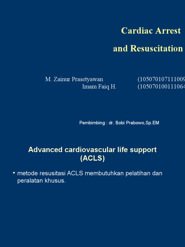 Acls Fix | PDF | Cardiac Arrest | Cardiopulmonary Resuscitation