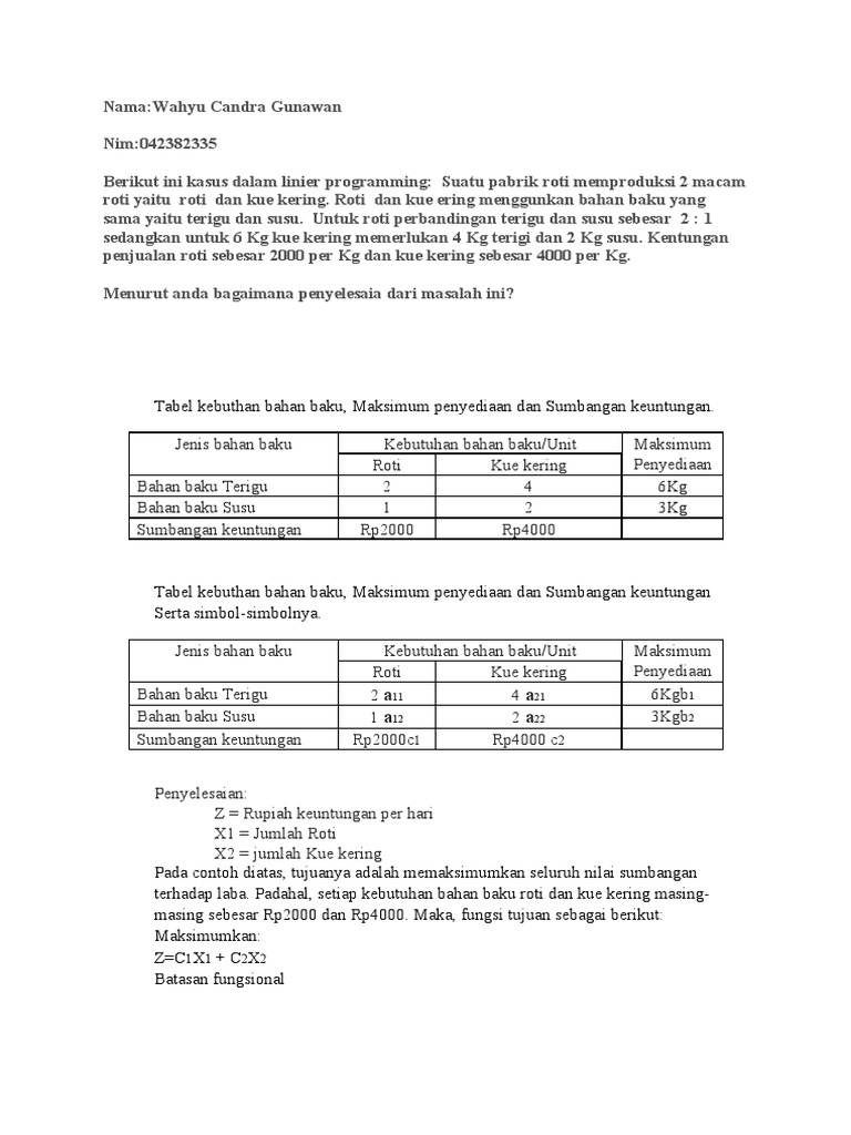 Diskusi 4 Riset Operasi | PDF