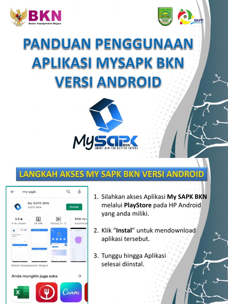 Buku Panduan MySapk Versi Android | PDF