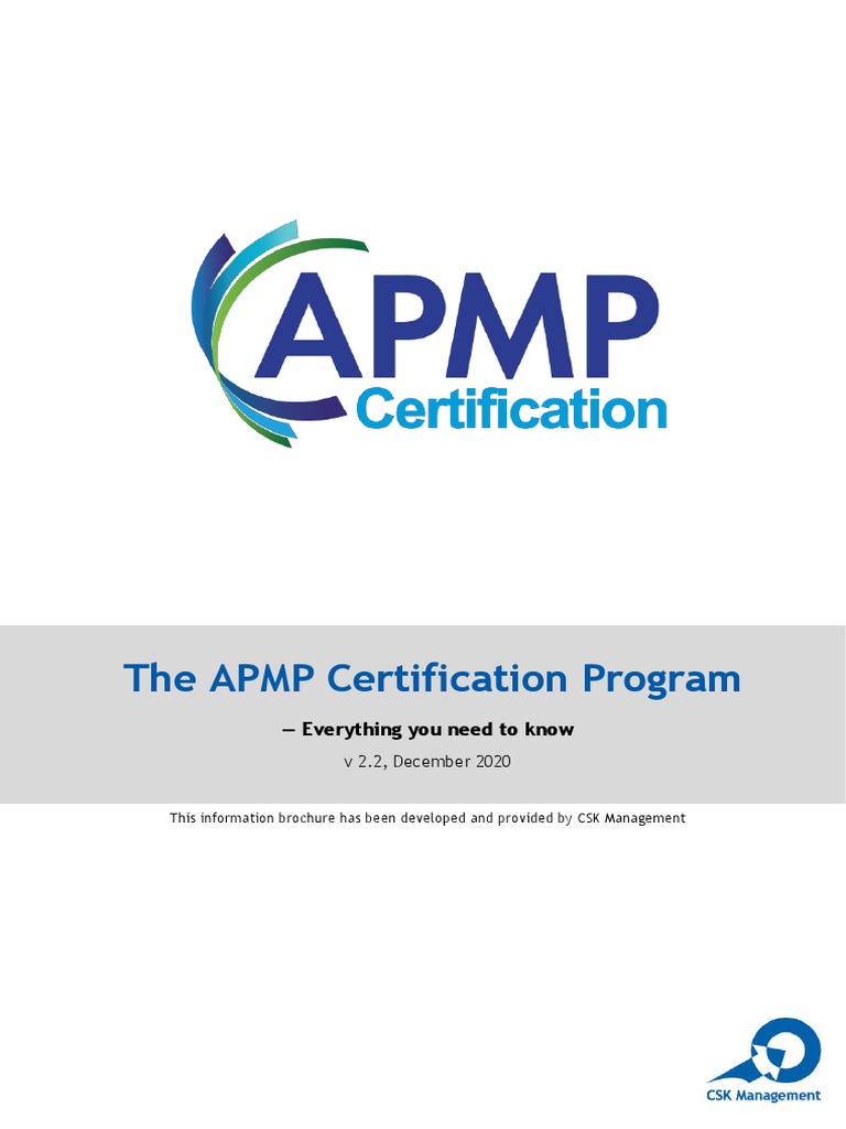 APMP Certification Overview en | PDF | Test (Assessment) | Professional ...