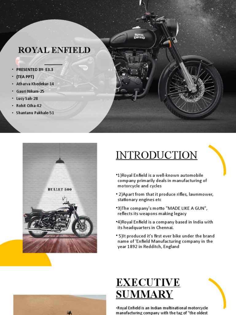 Royal Enfield | PDF | Motorcycle | Marketing