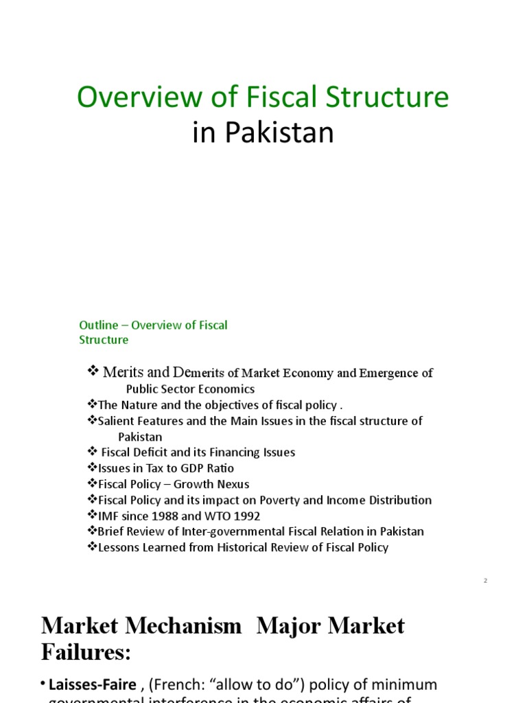 Pakistan's Fiscal Structure Overview | PDF | Government Budget Balance ...