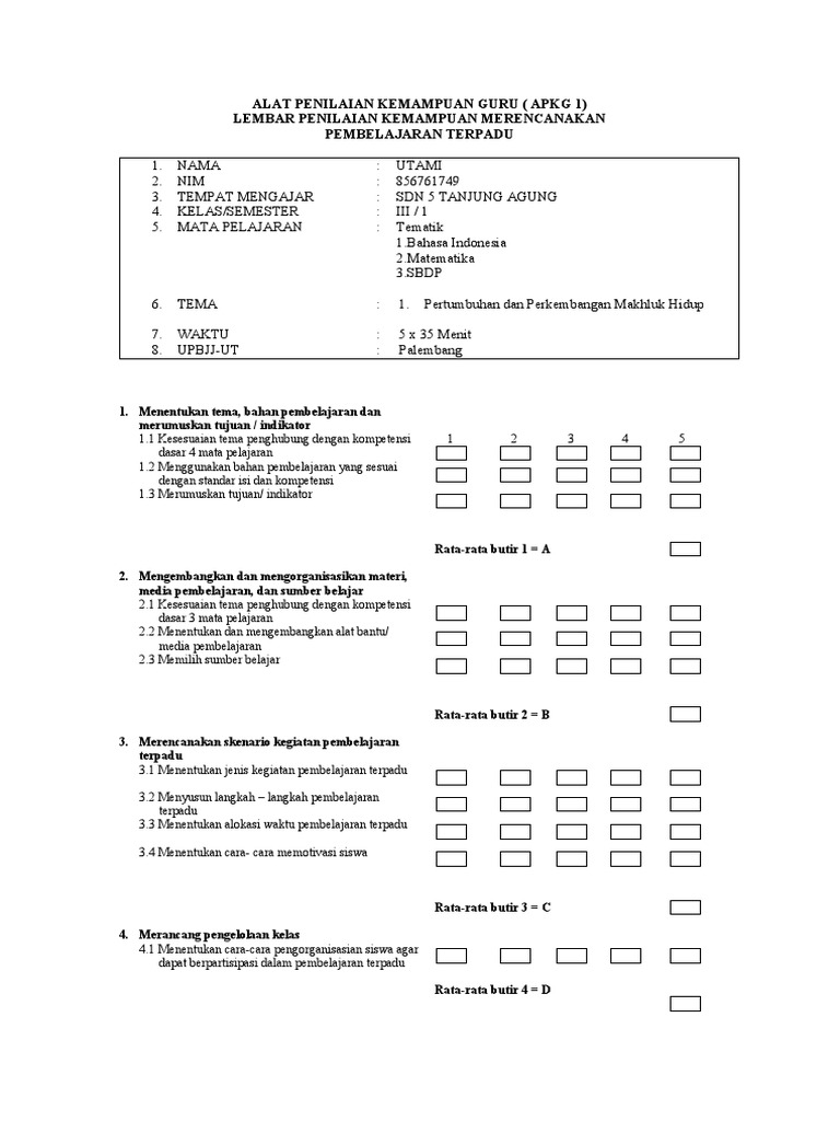 Apkg 1 Dan 2 | PDF | Seni & Disiplin Bahasa | Sains & Matematika