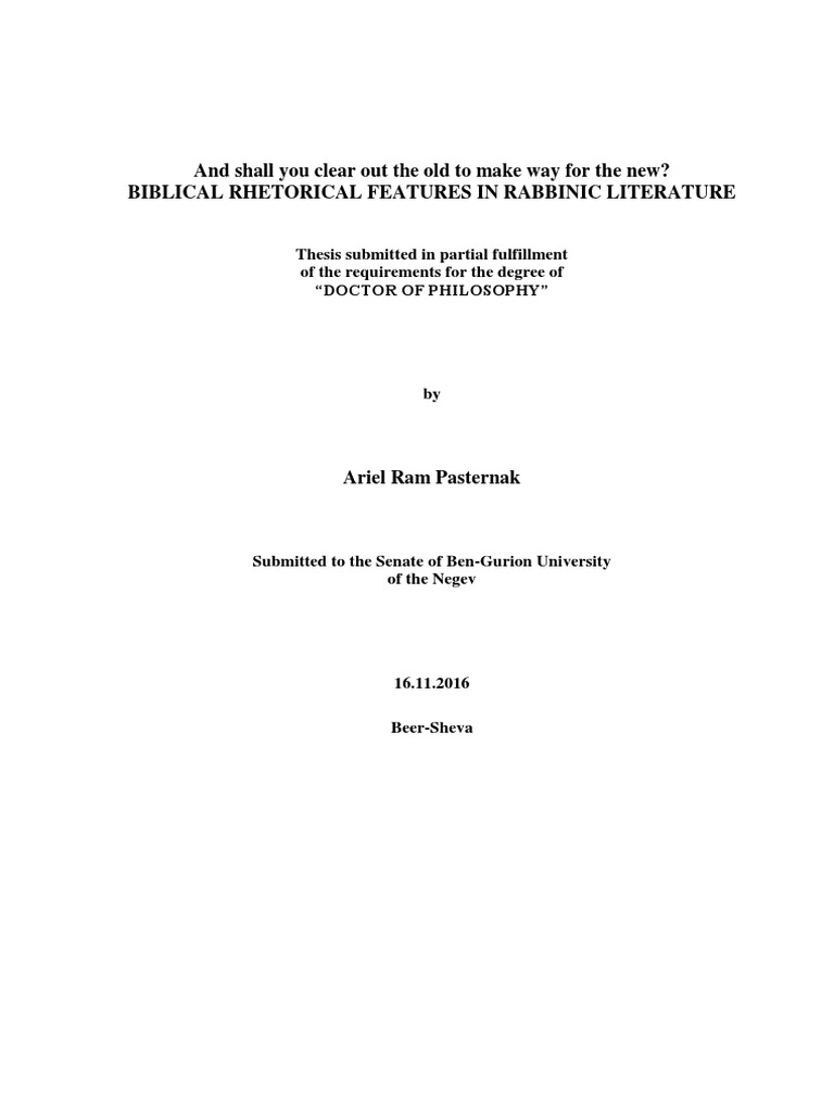 2016 Pasternak - Chiastic Parallelism, Chiasmus | PDF | Talmud | Judaism