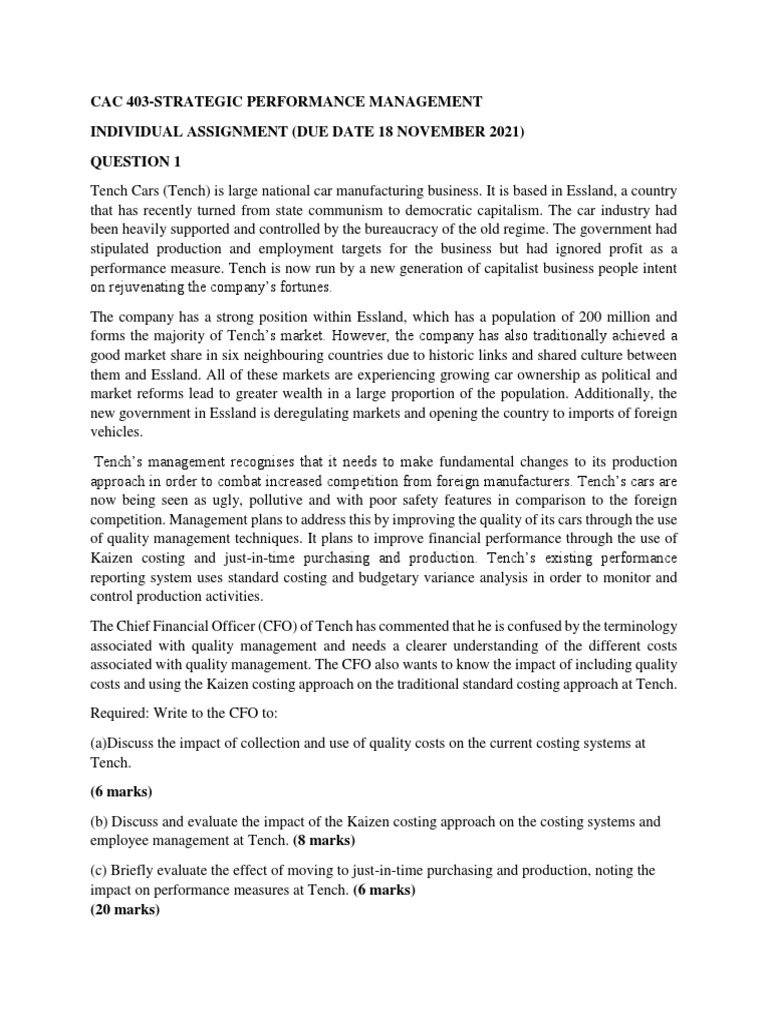 CAC 403 Assignments M | PDF | Fuel Cell | Engines