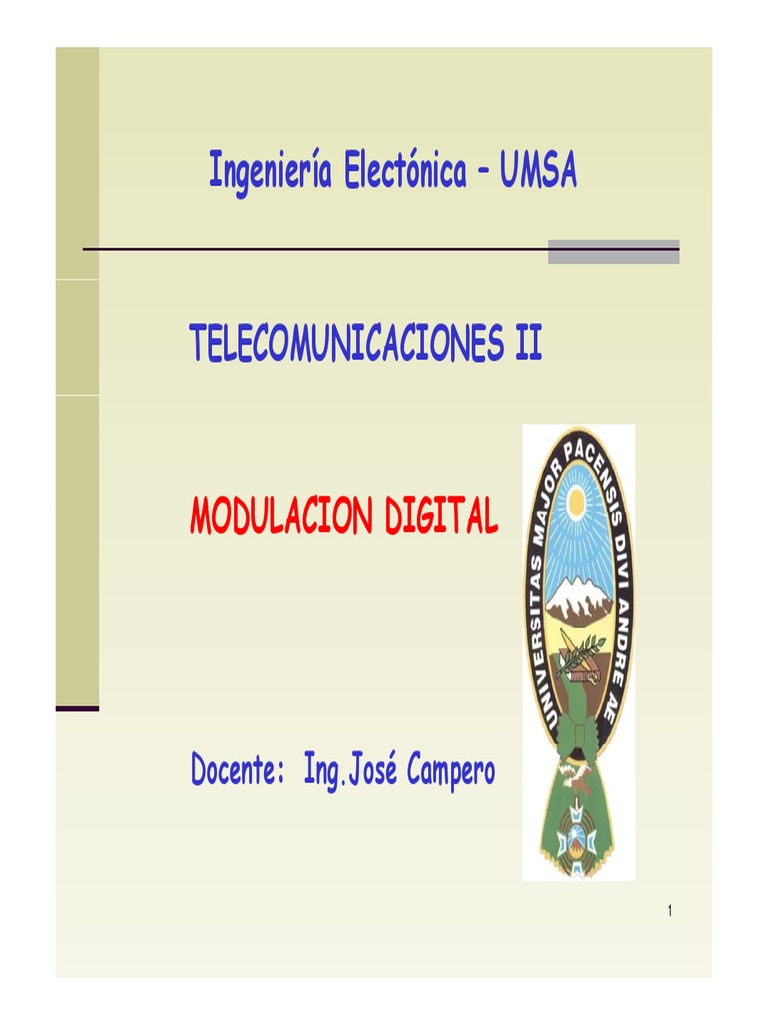 Cap 5 Modulacion Digital | PDF | Modulación | Ingenieria Eléctrica