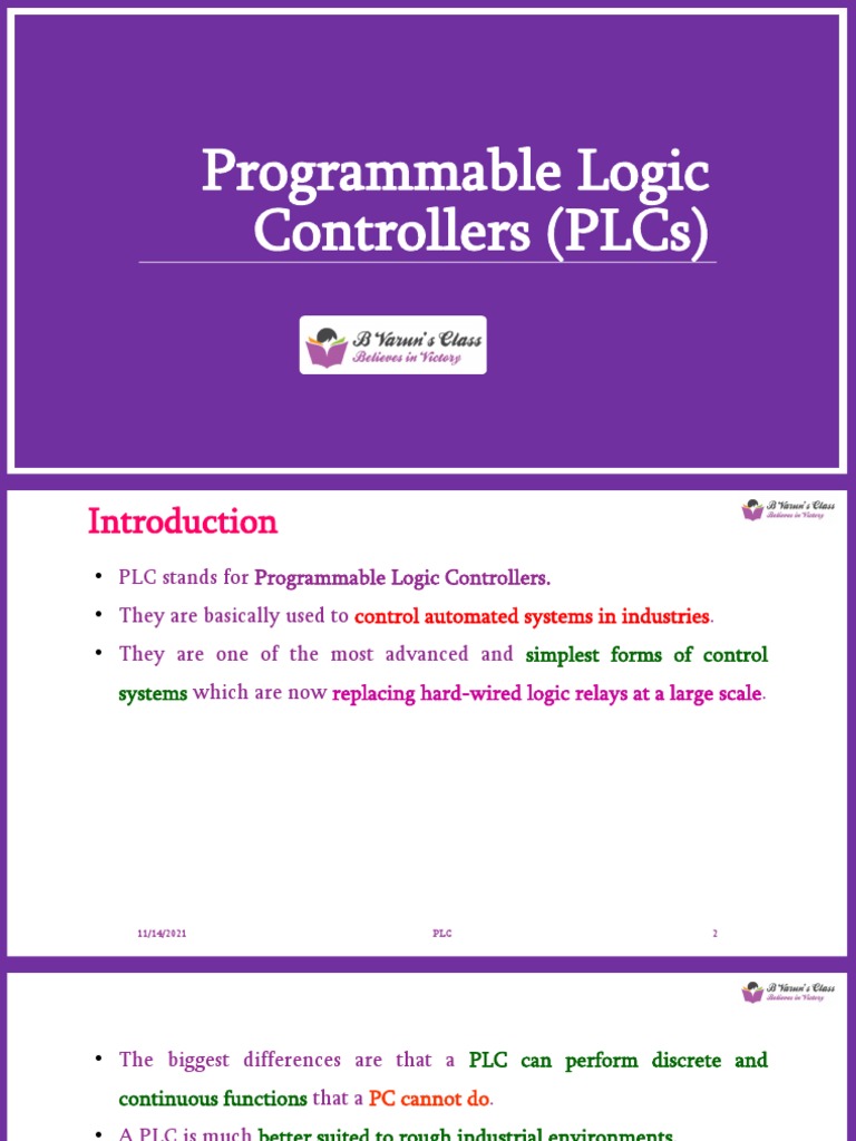 Programmable Logic Controllers (PLCS) | Download Free PDF ...