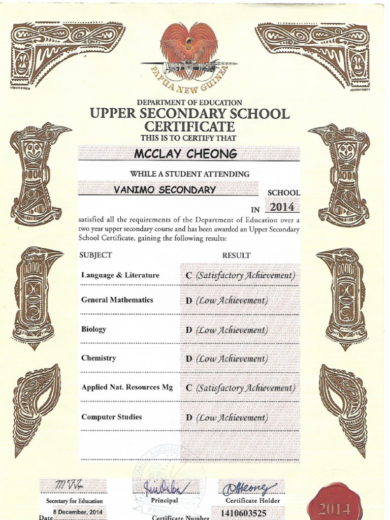 Gr12 Certificate | PDF