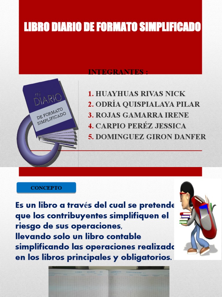 Libro Diario de Formato Simplificado | PDF | Contabilidad