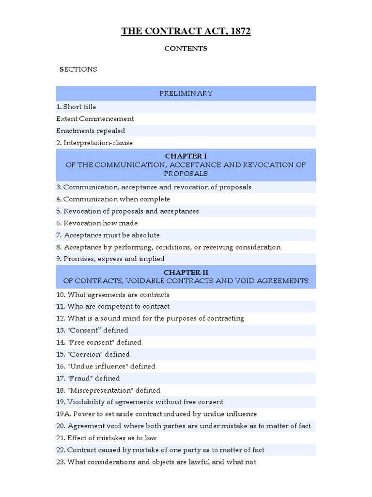 Contract Act, 1872 | PDF | Guarantee | Law Of Agency