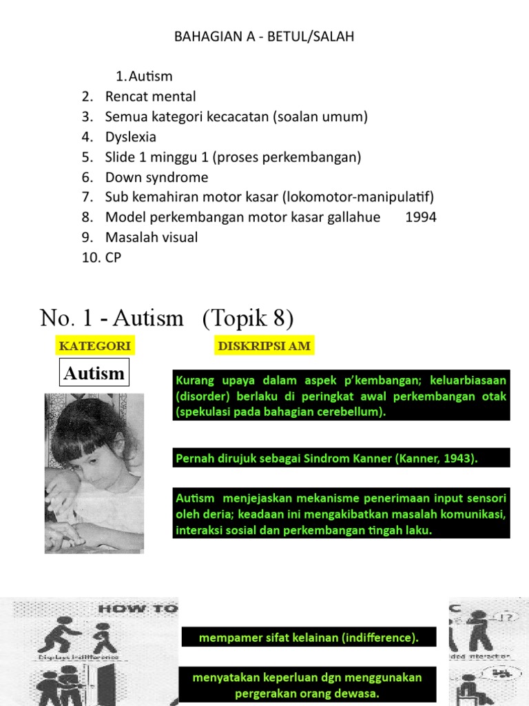 Autism dan Rencat Mental | PDF | Pengembangan Diri