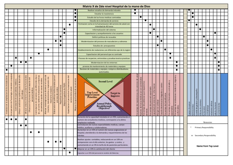 Matriz X Hoshin Kanri Arcia Berrio y Hernandez Reyes | PDF | Economias