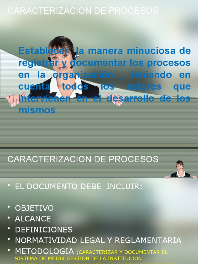 Caracterizacion de Procesos | PDF