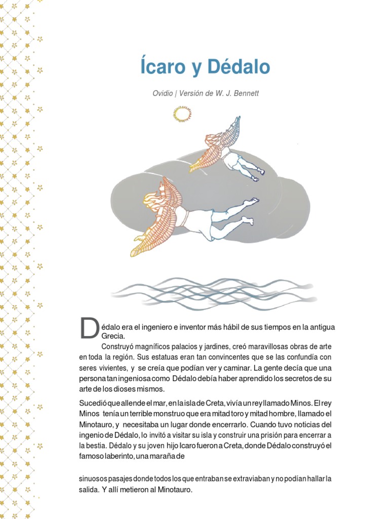 Lectura Ícaro y Dédalo | Descargar gratis PDF | Minotauro
