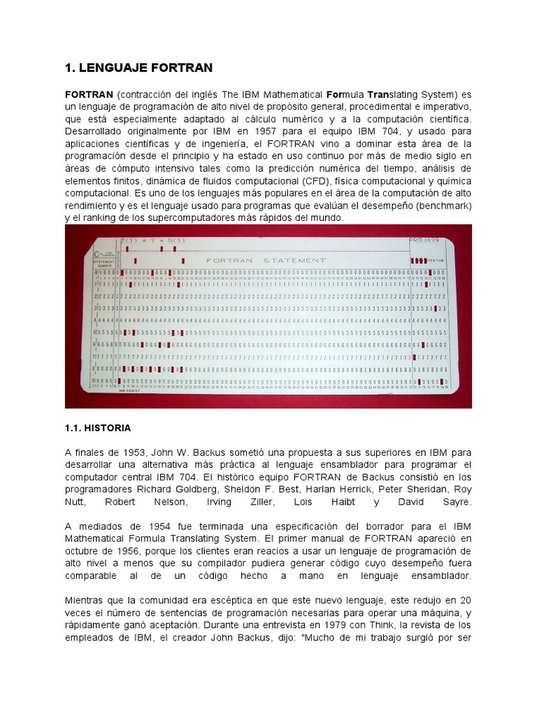 Historia Del Lenguaje de Programación | PDF | Informática | Desarrollo ...