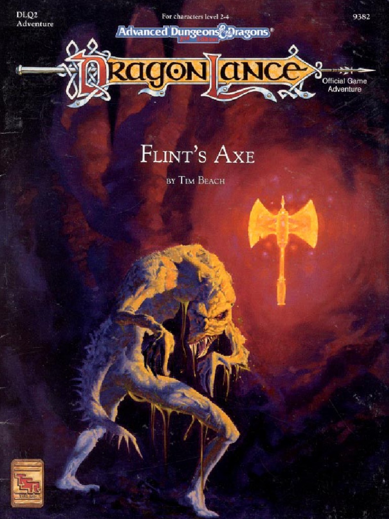 Dragonlance DLQ2 Flint's Axe | PDF | Dwarf (Dungeons & Dragons) | Tsr, Inc.
