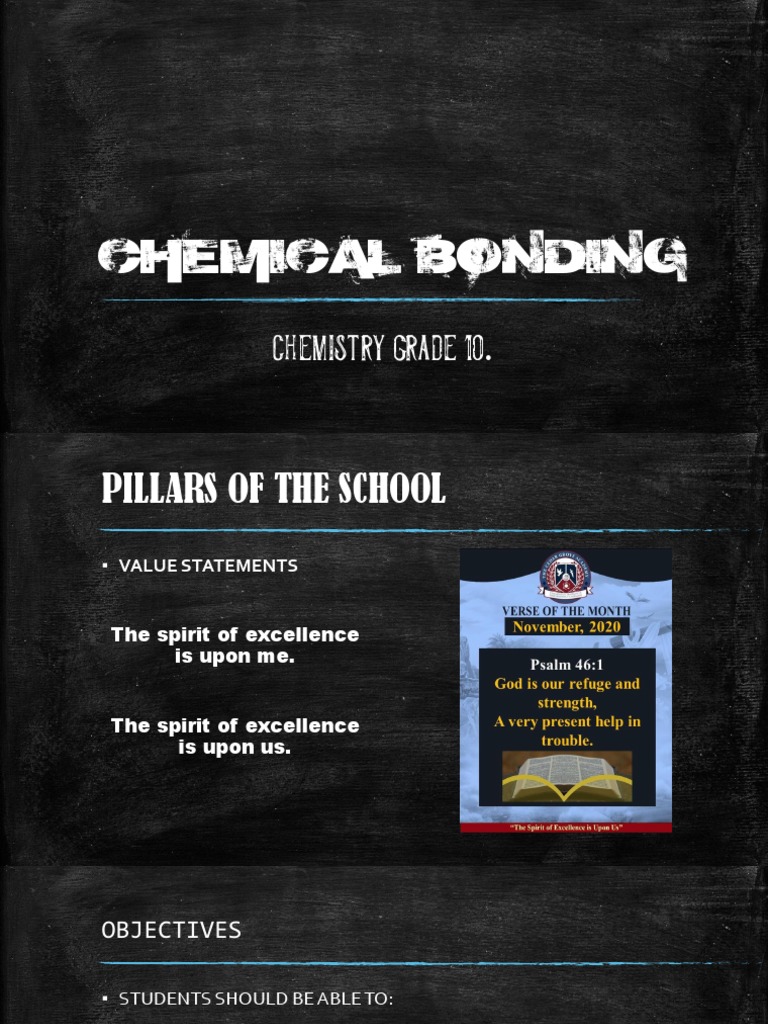 Chemical Bonding: Chemistry Grade 10 | Download Free PDF | Ion ...
