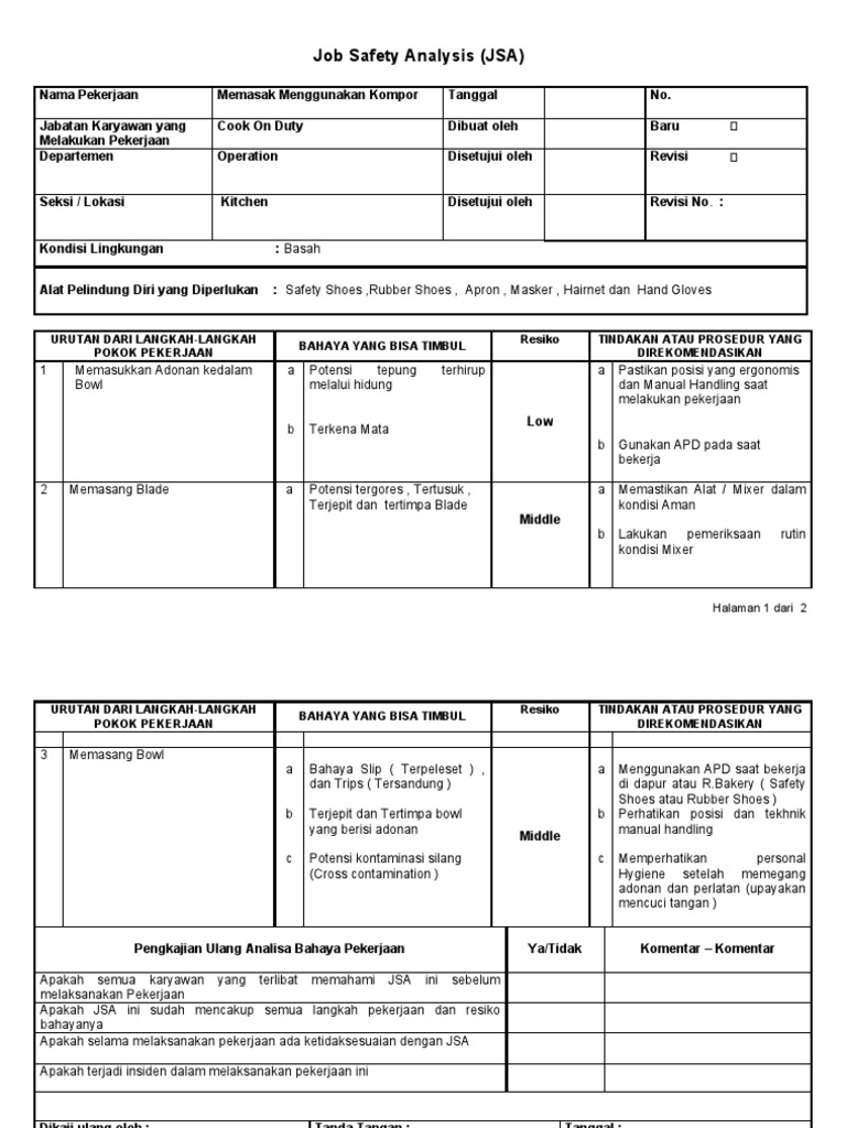 JSA Menggunakan Mixer 2 | PDF