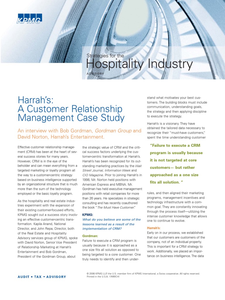 A Customer Relationship Management Case Study | PDF | Customer ...