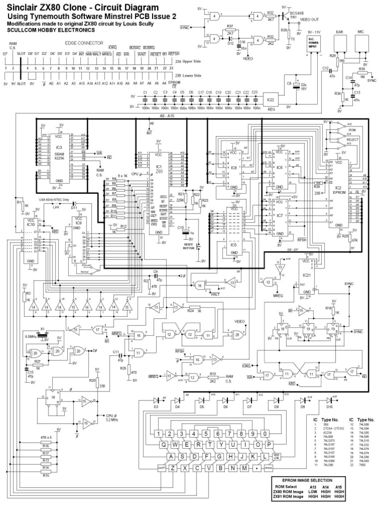 ZX80 Minstrel Schematic | PDF