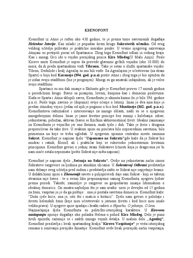 Ksenofont Esej | PDF