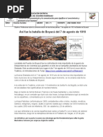 Batalla de Boyacá para Niños | PDF