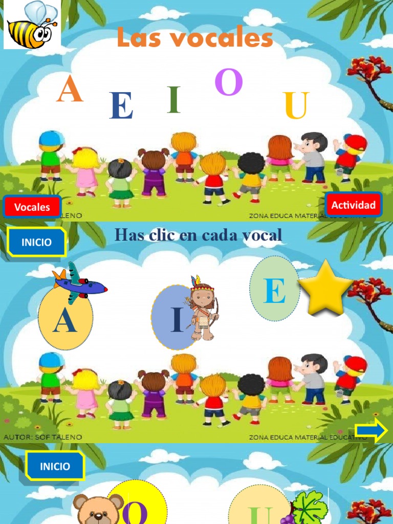 Las Vocales Sonido Inicial | PDF
