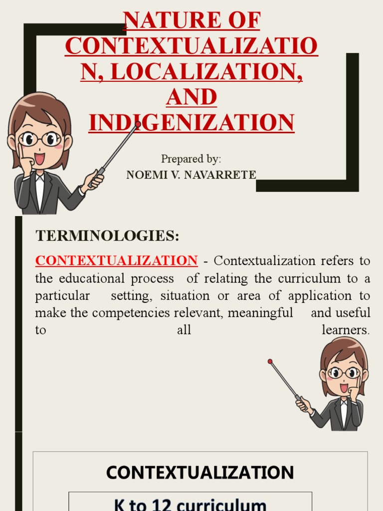 Nature Of Contextualization Localization And Indigenization Pdf