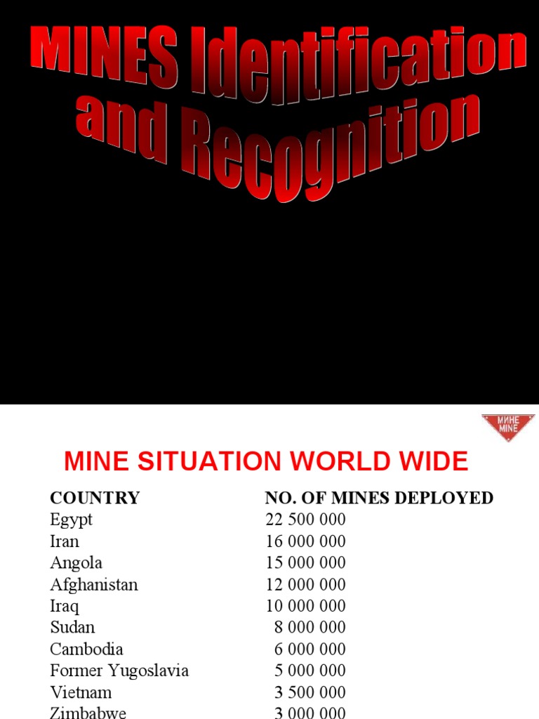 MINE Identification and Recognition | PDF | Land Mine | Warfare