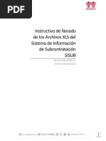 Guía de Llenado del SISUB 2022 | PDF