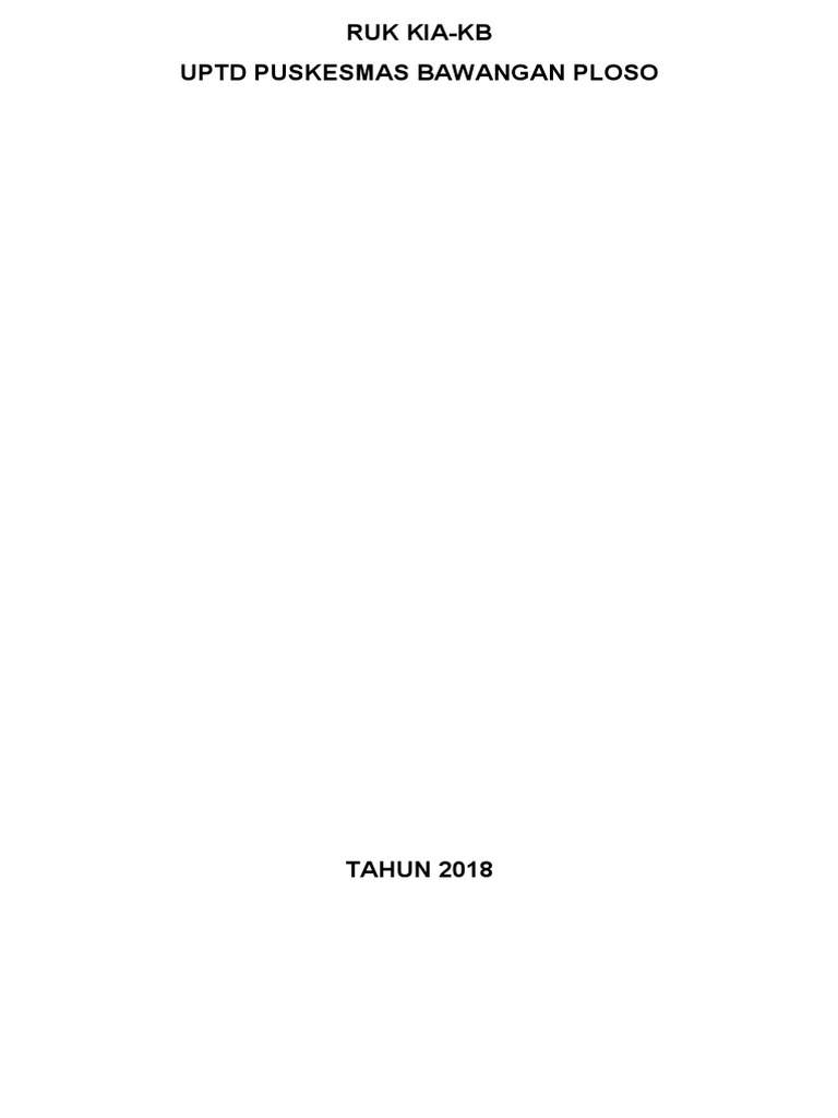 Ruk Narasi KB 2018 | PDF