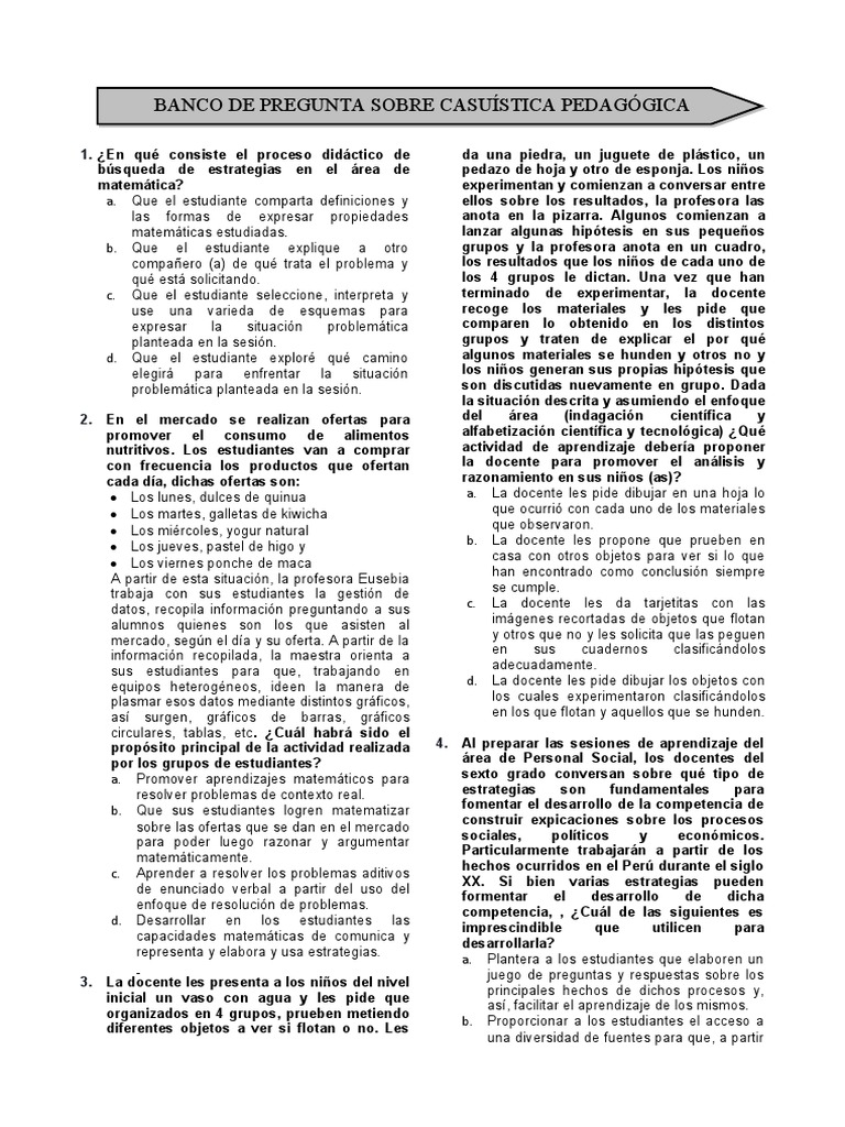 Casuistica Primaria 02 | PDF | Aprendizaje | Evaluación