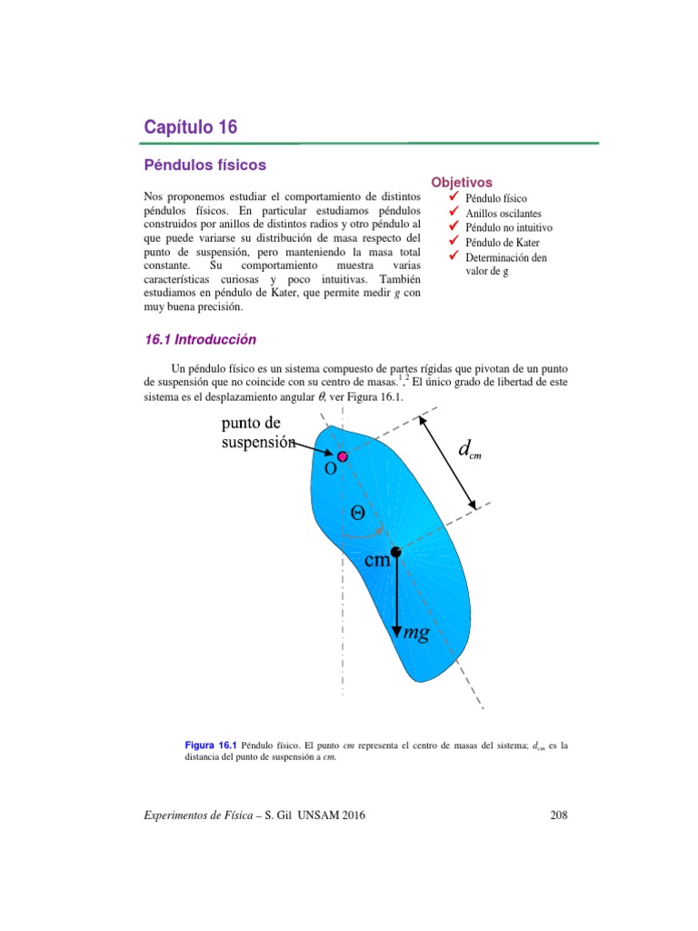 Momento de Inercia | PDF | Péndulo | Oscilación