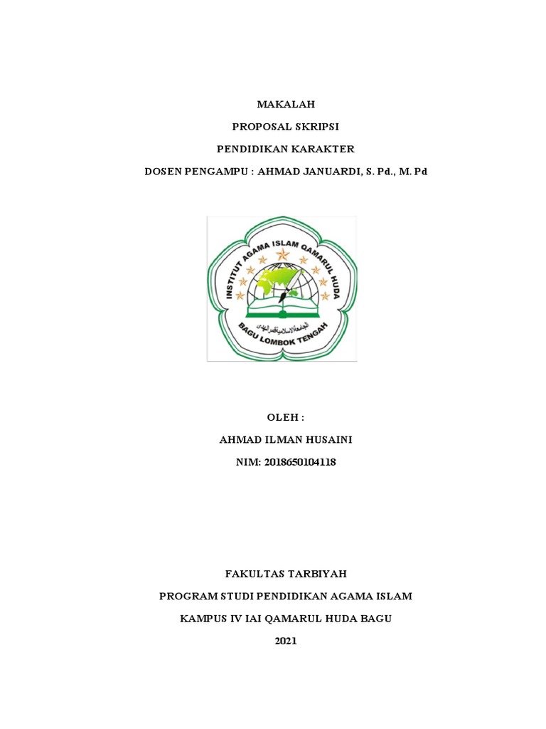 Makalah Pendidikan Karakter | PDF