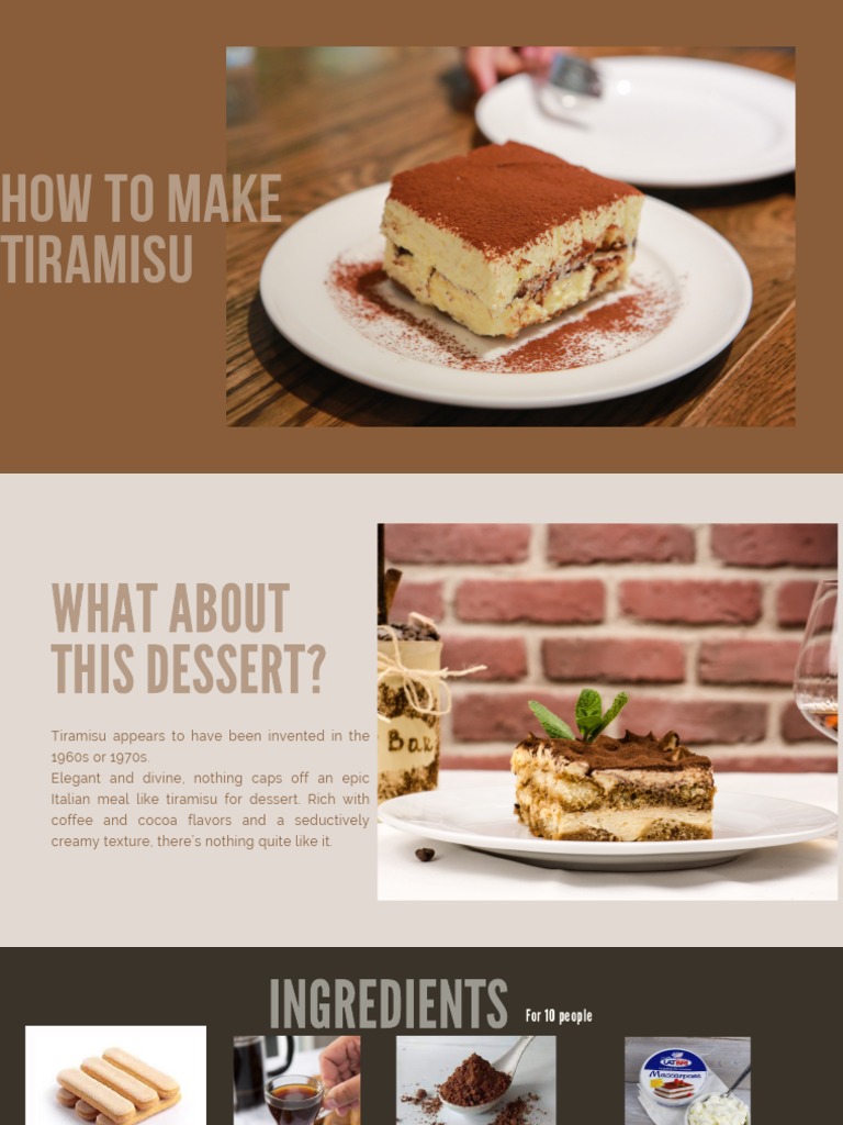 How To Make Tiramisu | PDF