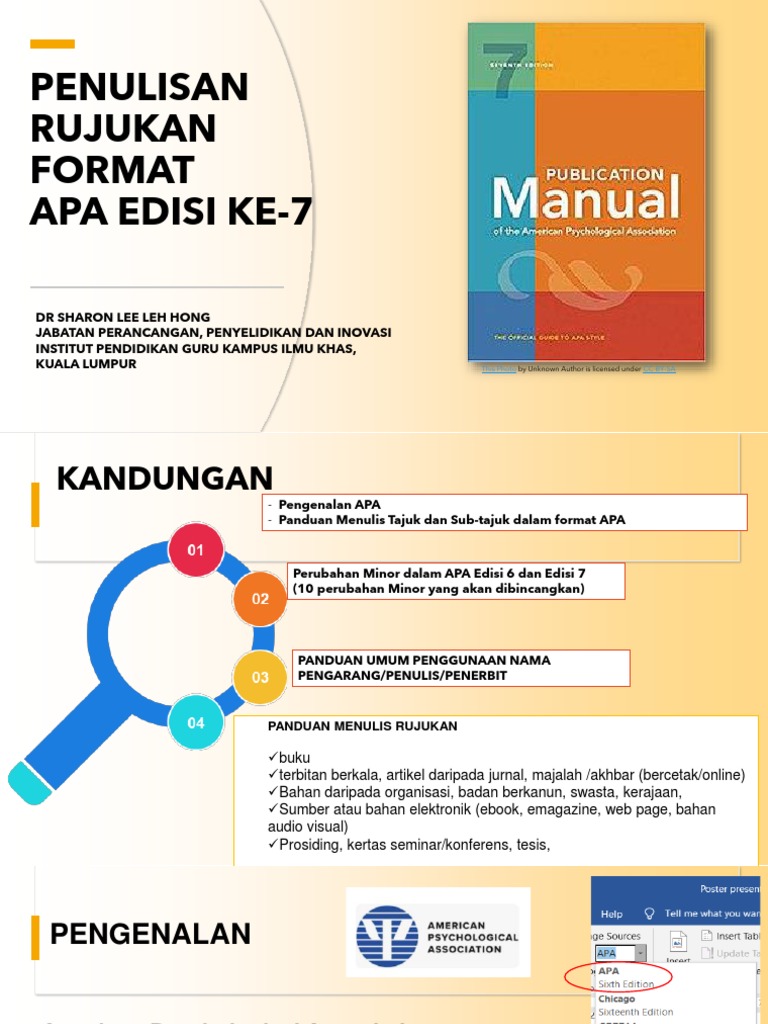 Penulisan Rujukan Apa 7 | PDF