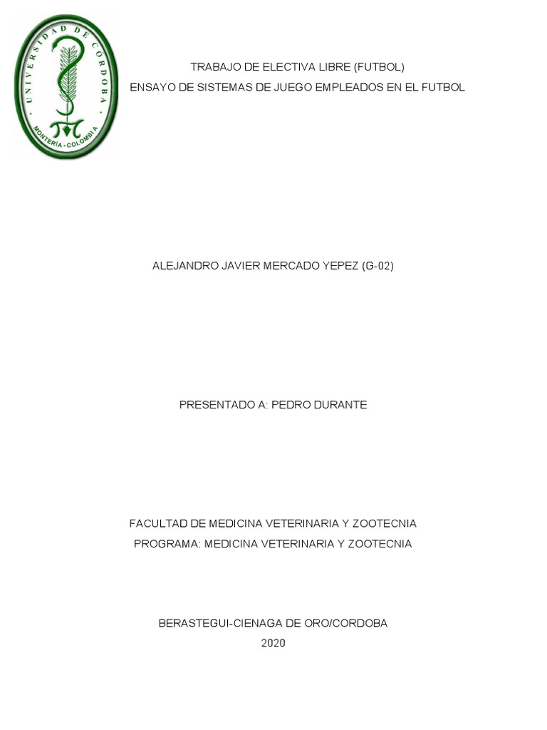 Ensayo Futbol | Descargar gratis PDF | Delantero (Asociación de Fútbol ...